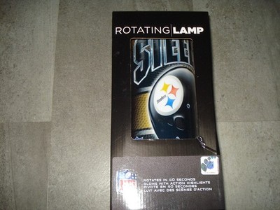 Pittsburgh Steelers NFL Automated Turning Spinner Desk Lamp Office ...