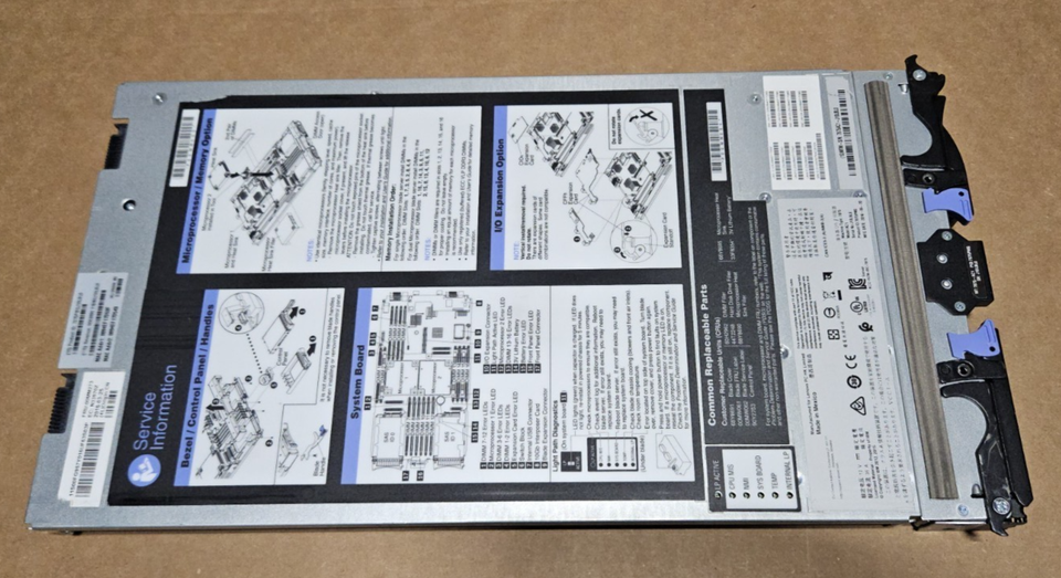IBM 7875-AC1 BLADE Server HS23 2 X E5-2609 W/ 16 x8gb = 128 gb mem No ...