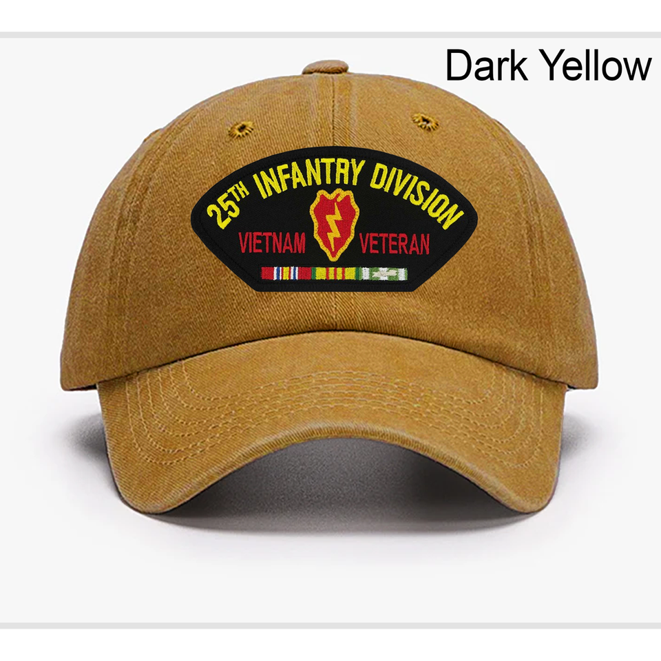 Embroidered Hat 25th Infantry Division Vietnam War Veteran, Veteran Cap ...