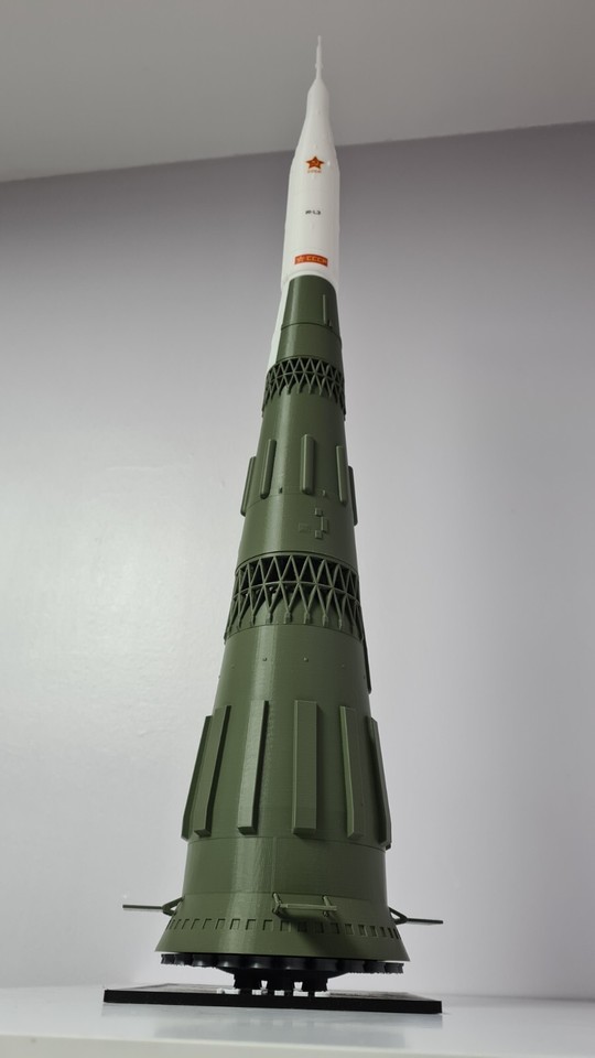 NEW! Soviet N1 Moon Rocket Model - 1:144 Scale 730mm 29inch Kit Model ...