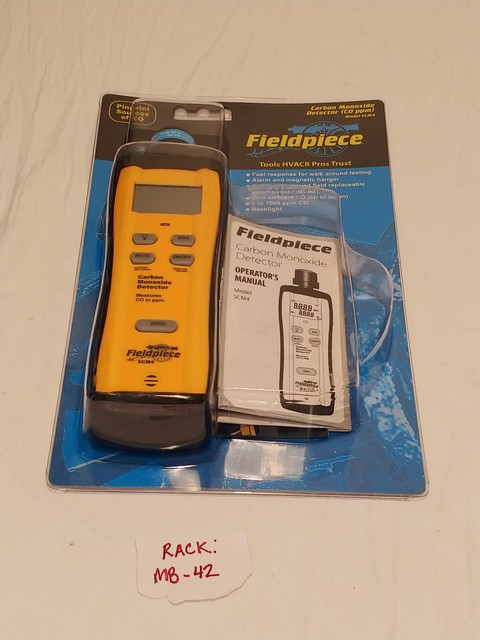 Fieldpiece SCM4 Carbon Monoxide Detector - Black/Yellow for sale online ...