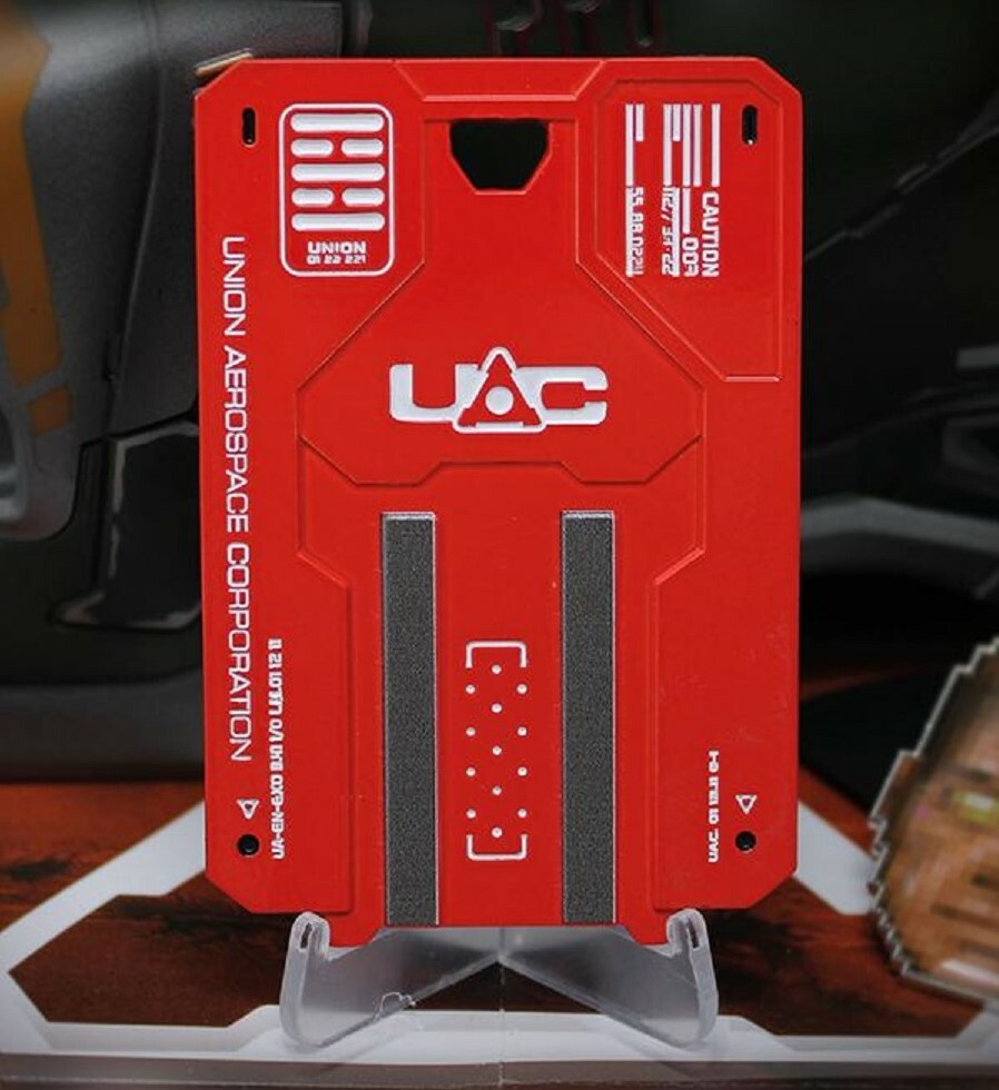 DOOM Eternal Red UAC Key Card Figure Official Limited Edition 5" Metal ...