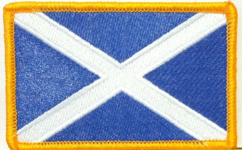 SCOTLAND FLAG PATCH W/ VELCRO® Brand Fastener SCOTTISH ST ANDREW CROSS #9 | eBay