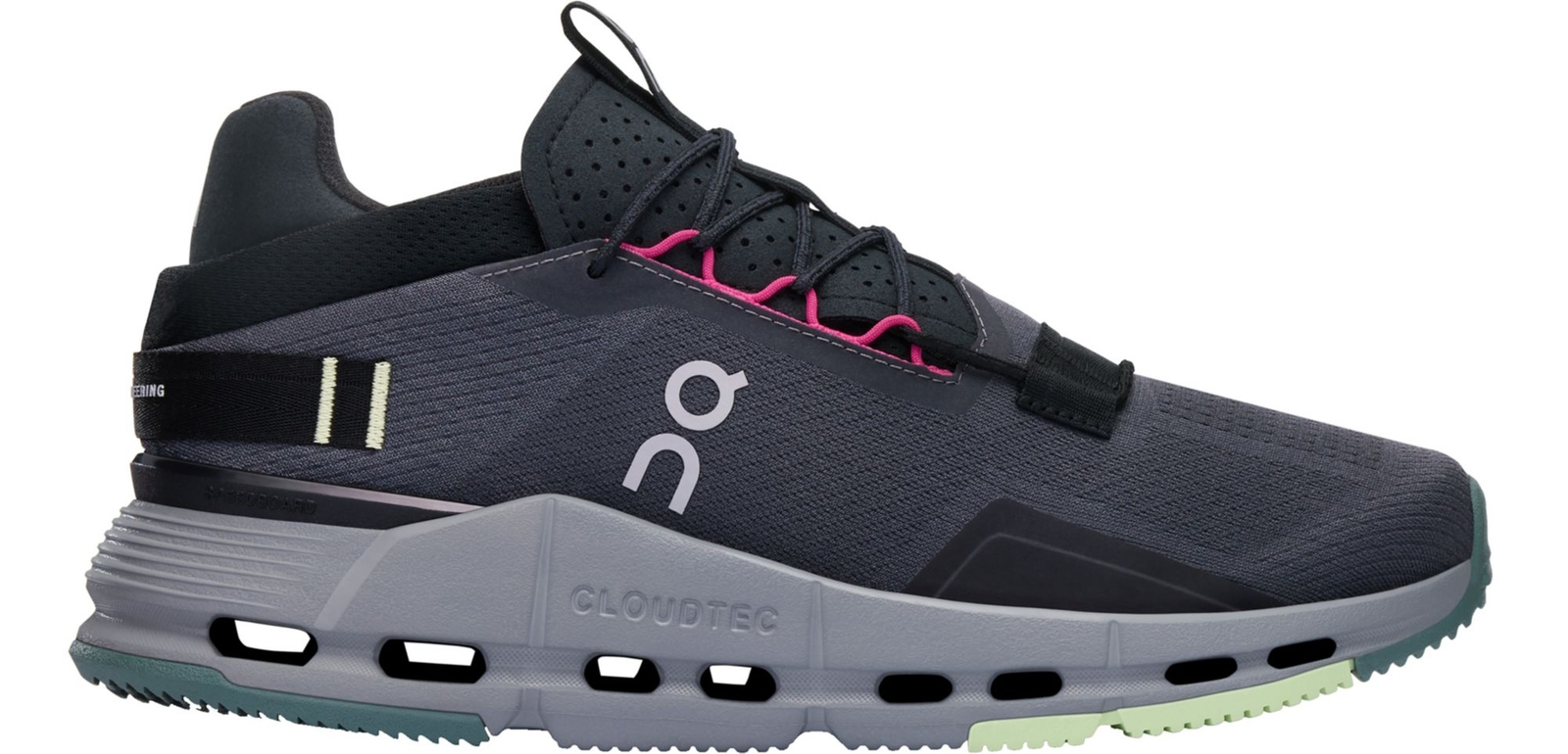 ON Running Brand Cloud Cloudnova 2 Black/Grey Pink Women's Shoes NEW ...
