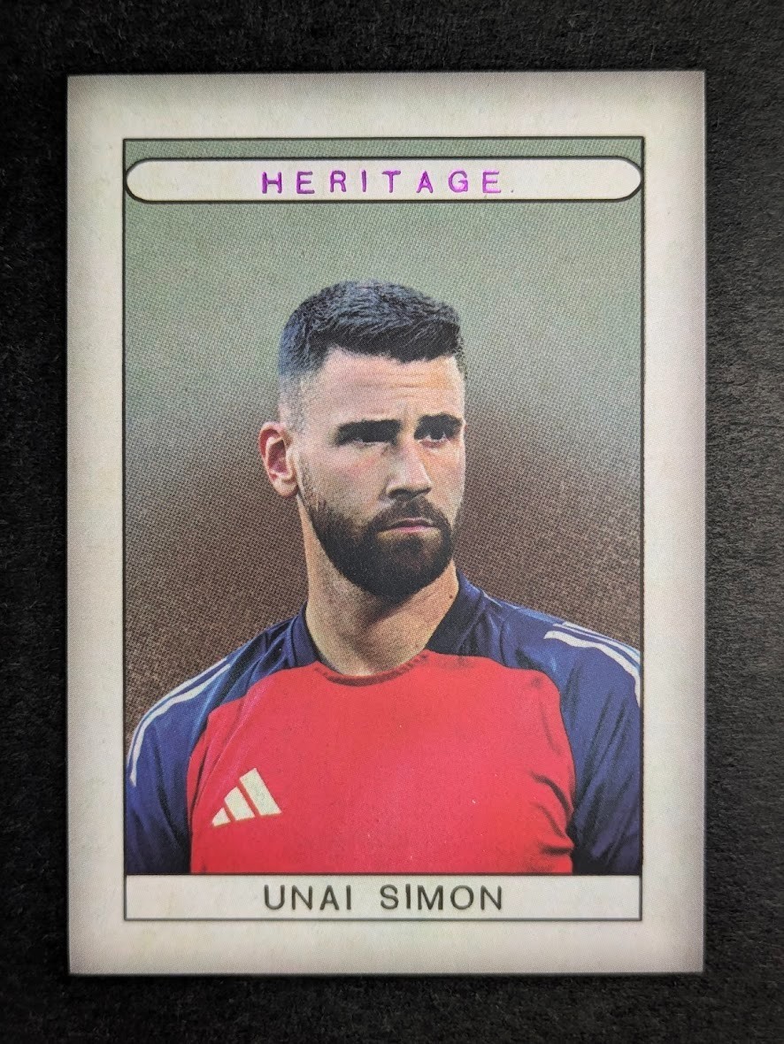 Unai Simon 2024 Futera Unique World Football #HG005 Heritage Emerald ...