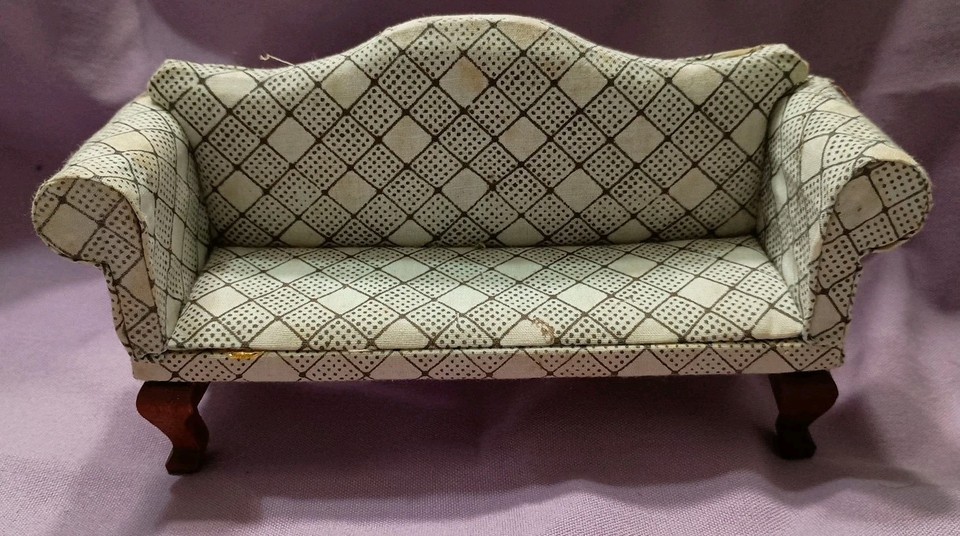 Three Hands Corp Fabric & Wood Living Room Doll House Furniture 5 pc ...