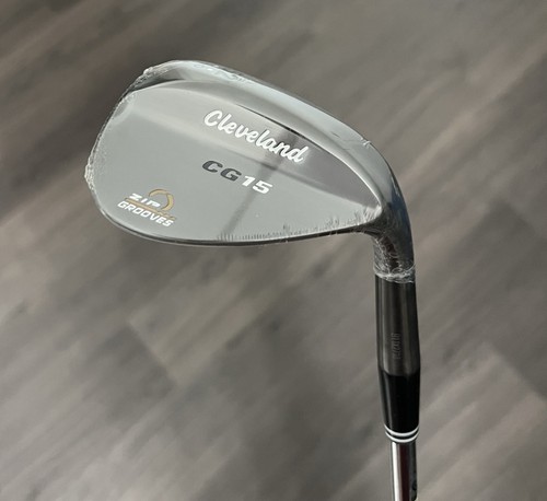 RARE NEW Cleveland CG 15 Zip Grooves 52° Loft 10° Bounce Steel Wedge ...