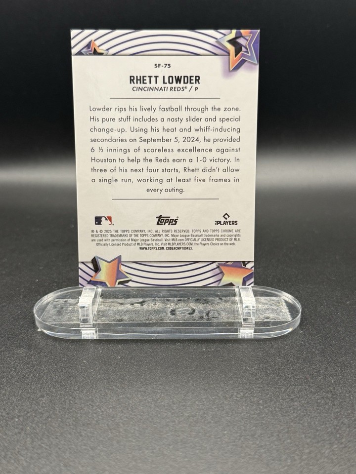 Rhett Lowder - 2025 Topps Cosmic Chrome - Starfractor #SF-75 SP | eBay