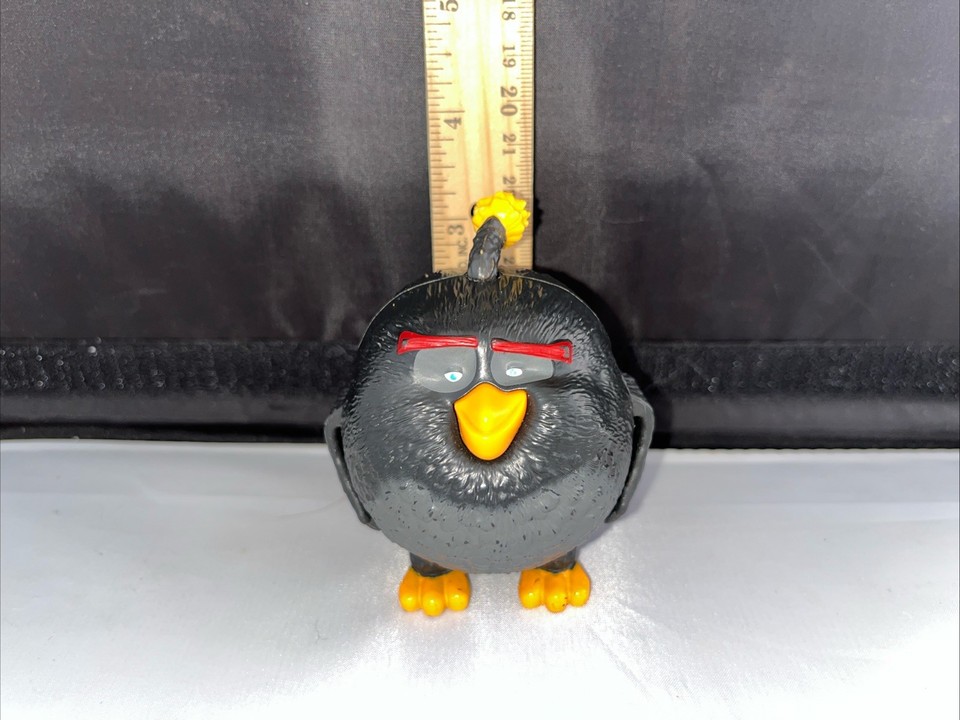 McDonald’s Meal Toy Angry Birds Black Bomb Bird Figure 3.5” Plastic | eBay