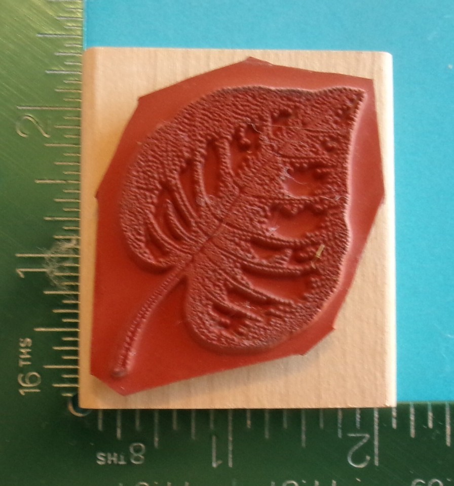 Stampin Up DETAILED LEAF Rubber Stamp Plant Flower Tree | eBay