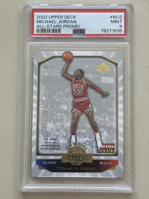 2002 Upper Deck Michael Jordan All-Stars Promo #MJ2 PSA 9 Chicago Bulls ...