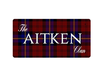 The Aitken Clan (Aitken Tartan) - Metal Sign | eBay UK