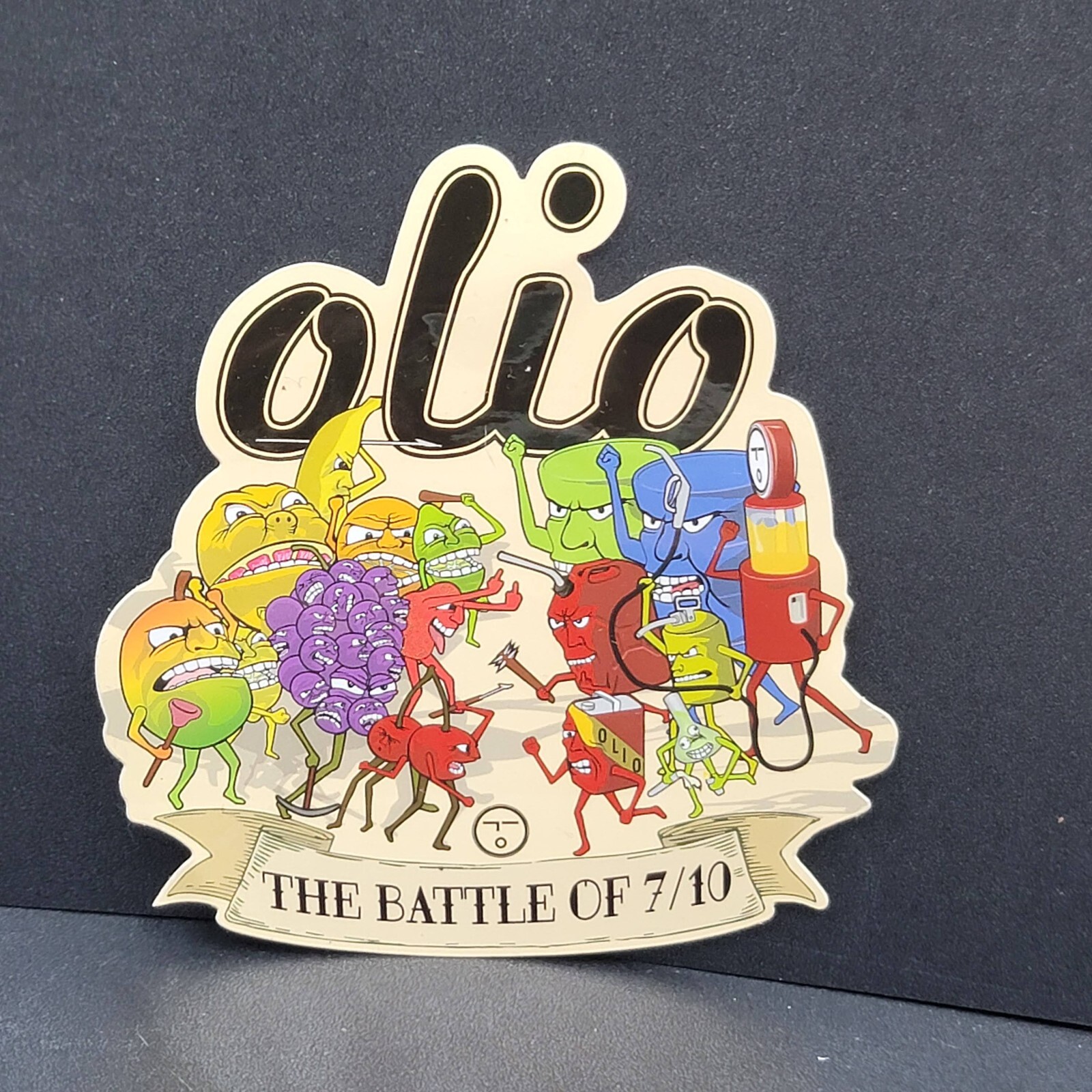 Olio Sticker The Battle of 710 Fruits vs gases 4.75" x 4.5" | eBay