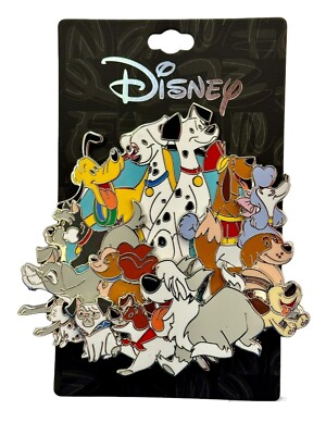 Disney Dogs Cluster PUPPARAZZI LE300 Pin PLUTO LADY TRAMP NANA MAX ...