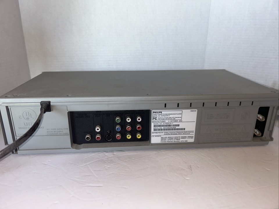 Philips DVP620VR DVD VHS VCR Combo Player 4-Head HiFi Tested No remote ...