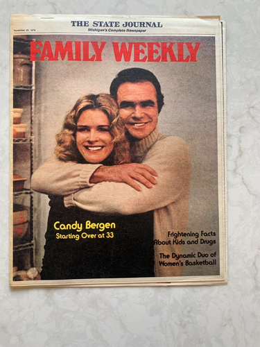 Family Weekly magazine, November 25, 1979, cover: Candy Bergen | eBay