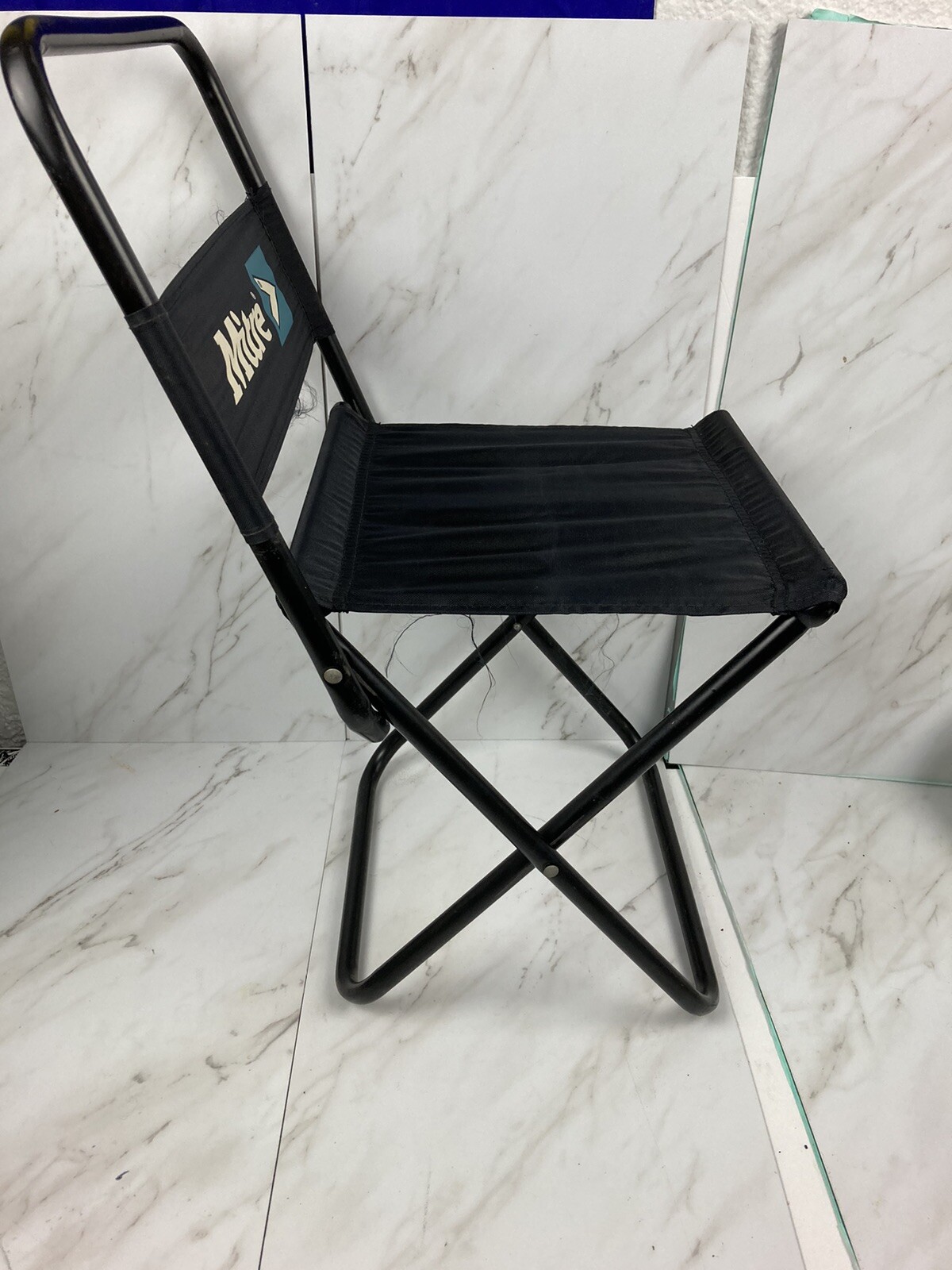 Vintage HTF Mitre Black Folding Lawn Chair Sidelines Spectator Seat ...