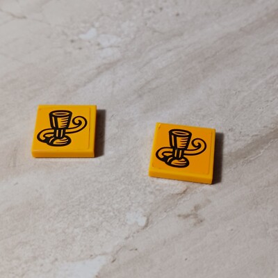 LEGO Harry Potter Lot of 2 Cup and Feather Sticker Tiles Spells potions ...