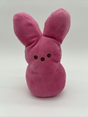2013 Peeps Pink Easter Bunny Plush Stuffed Toy Squishy Marshmallow ...
