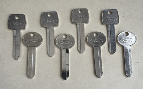 Lot Of 8 VTG FORD KEY BLANKS MUSTANG TORINO FAIRLANE LTD BRONCO F150 ...