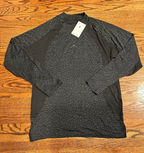 Nike Air Jordan Dri-FIT ADV Long Sleeve Shirt Mens Large Elephant Print ...