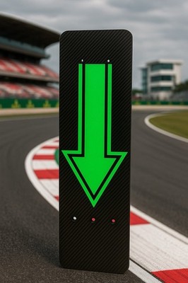 F1 Genuine McLaren MP4 Race-Used Front Jack Arrow Board Carbon Fibre ...