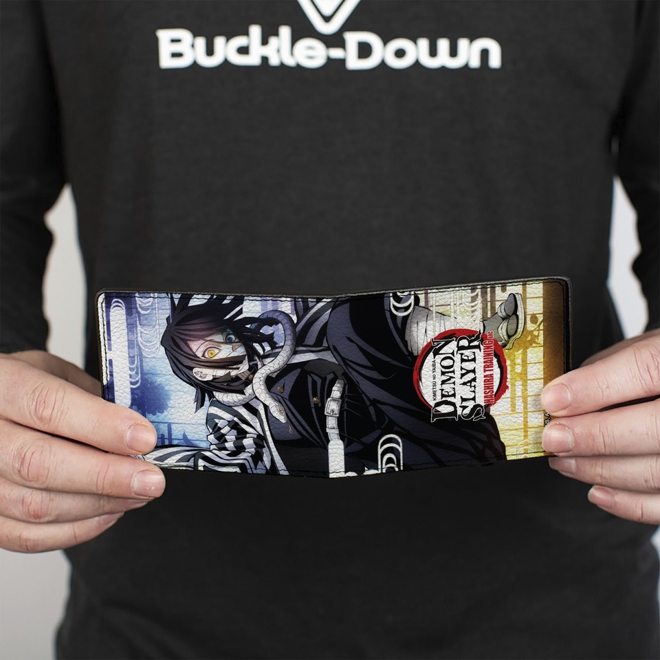 Bi-Fold Wallet DEMON SLAYER Obanai Iguro Serpent Pose and Title Logo | eBay