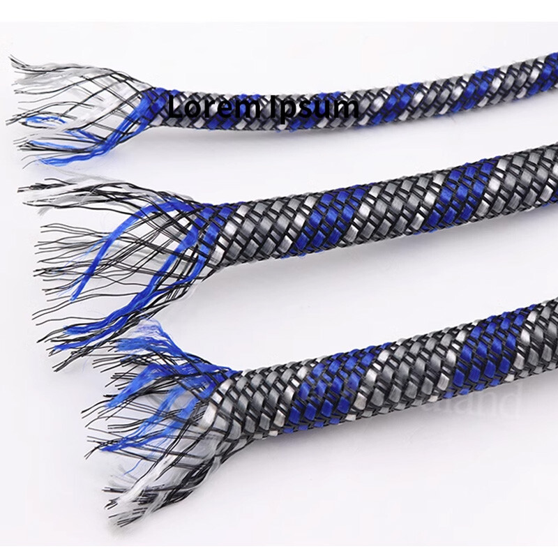 4MM Wide Color Braided Expandable Sleeving PP Cotton Yarn+PET Cable ...