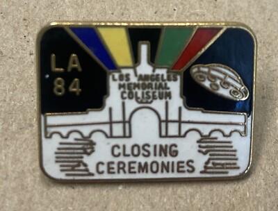 1984 Olympics Los Angeles Closing Ceremonies Memorial Coliseum Pin | eBay