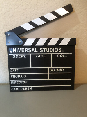 UNIVERSAL STUDIOS CLAPPER BOARD- DIRECTORS CLAP BOARD SCENE TAKE ROLL ...
