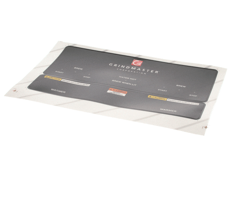 A546-129 Grindmaster Cecilware P-400 Control Panel Overlay Black ...