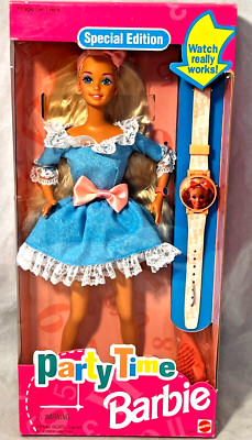 Party Time Barbie Doll Special Edition With Watch 1994 Mattel 12243 | eBay