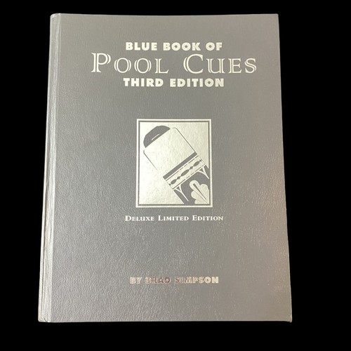 Rare! Blue Book of Pool Cues, 3rd Ed. Brad Simpson 1 Of 300 Signed ...