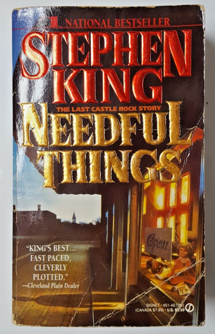 Stephen King Paperback Book NEEDFUL THINGS 9780451172815 | eBay