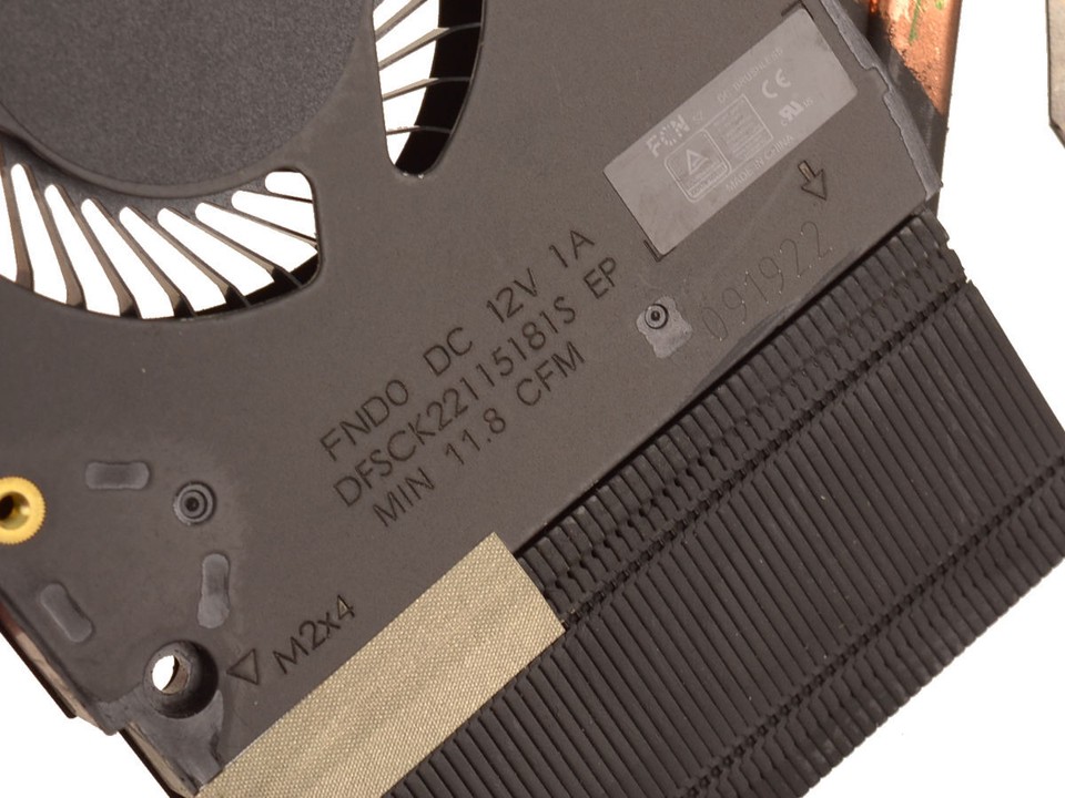 New OEM Alienware m15 R6 CPU Graphics Cooling Heatsink Fan Assembly ...