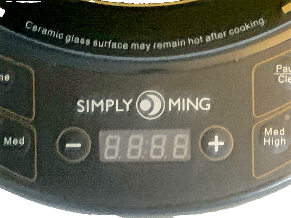 SIMPLY MING INDUCTION COOKTOP MODEL 16V13A BLACK w/INSTRUCTIONS ...