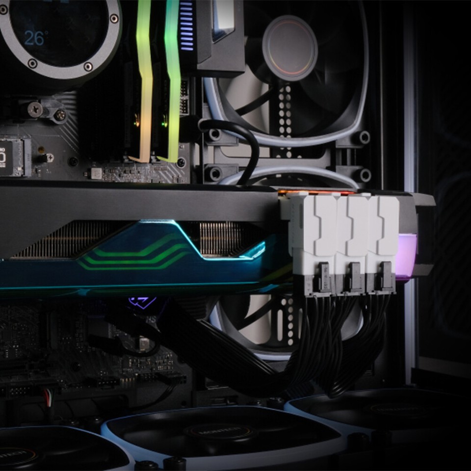 # 8-Pin PCIe GPU Power Adapter Right Angle 90-Degree Angled Connector ...