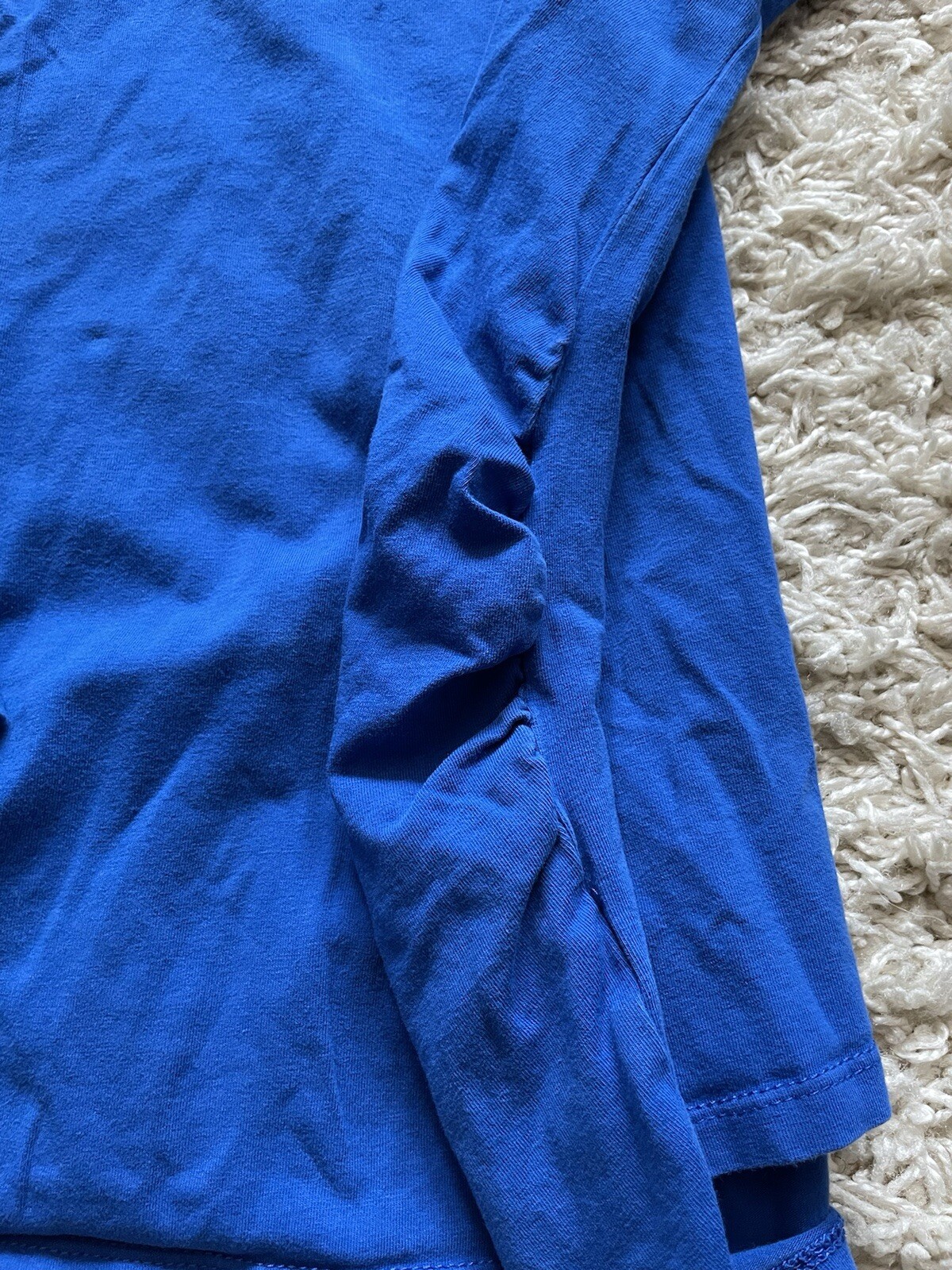 Bump Start By Motherhood Maternity Shirt Size M Long Sleeve Blue Rouch ...