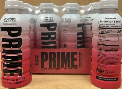 RARE PRIME HYDRATION **CHERRY FREEZE**(COLOR CHANGING LABEL!!) EXOTIC ...