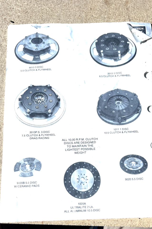 10000RPM 5.5 Triple Disc Clutch Set Up Flywheel Lightweight | eBay