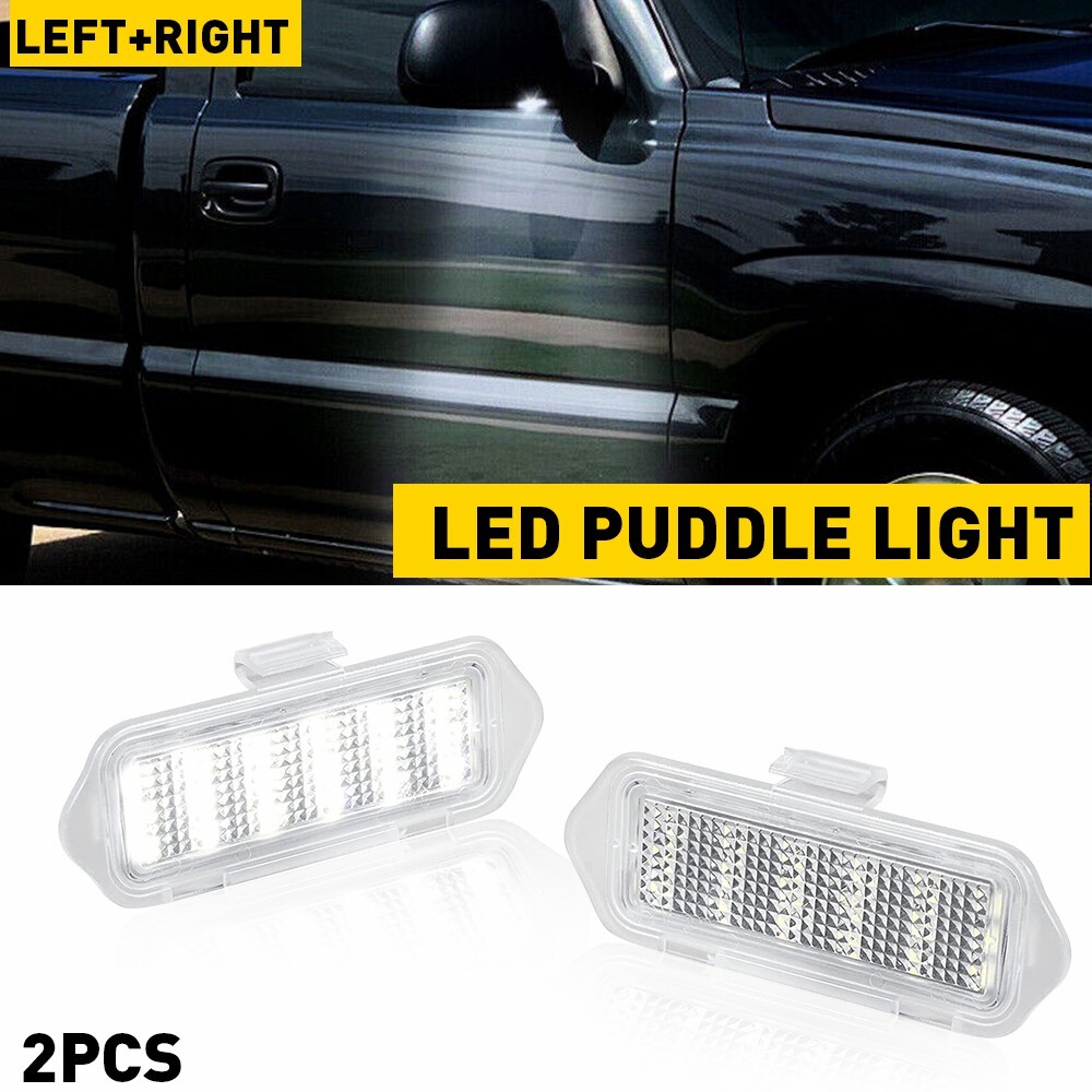 LED Side Mirror Puddle Lights For 03-06 Escalade Silverado Suburban ...