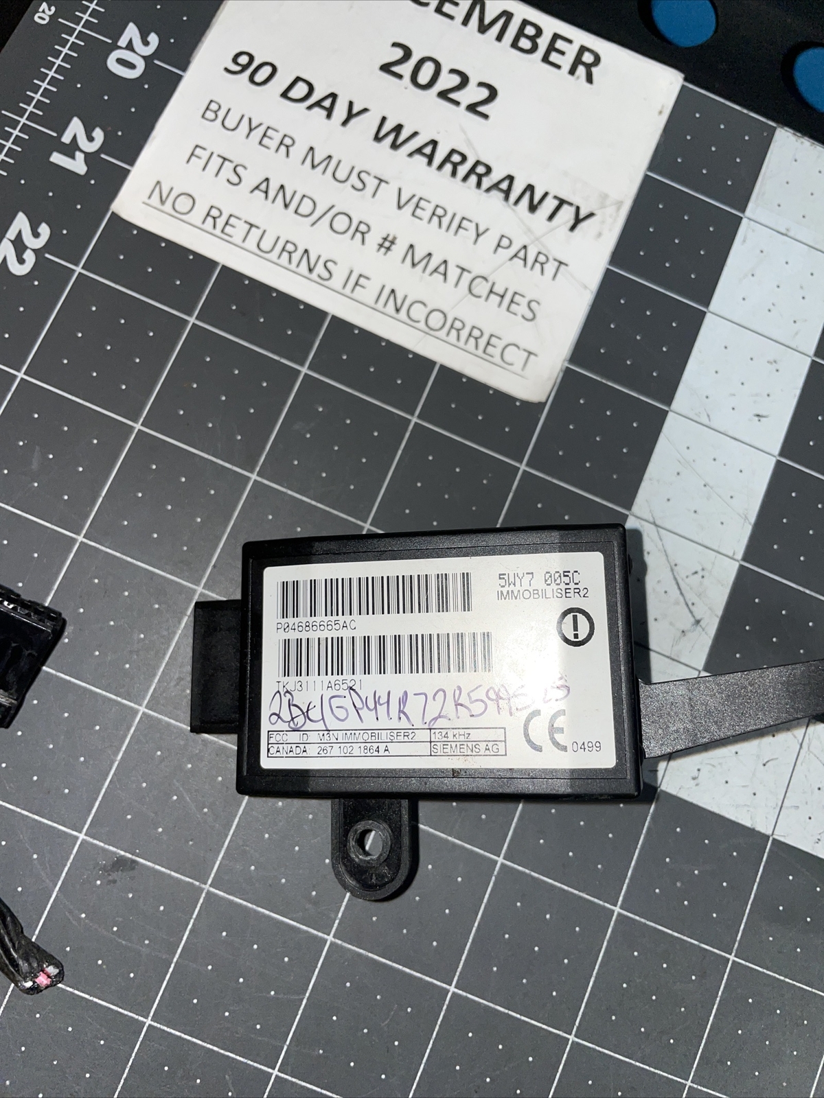 1999 2004 Grand Cherokee DODGE CHRYSLER SKREEM IMMOBILIZER 04686665AC ...