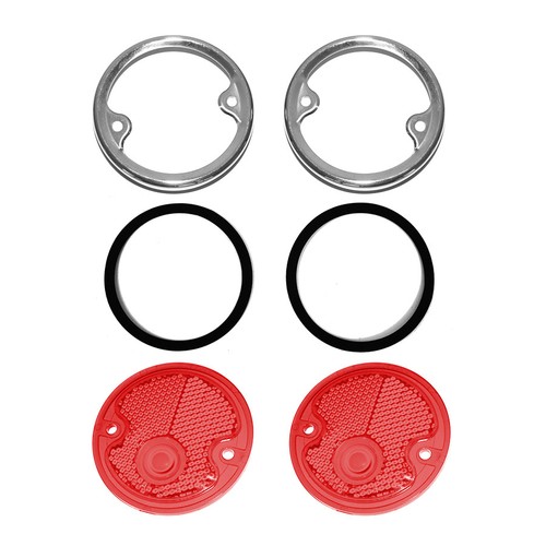 Pacific Tails 1955 Chevrolet Tail Light Lens & Bezels Kit - 10-Piece ...