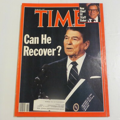 TIME MAGAZINE MARCH 9, 1987 RONALD REAGAN COVER & FEATURE ARTICLE A9 | eBay