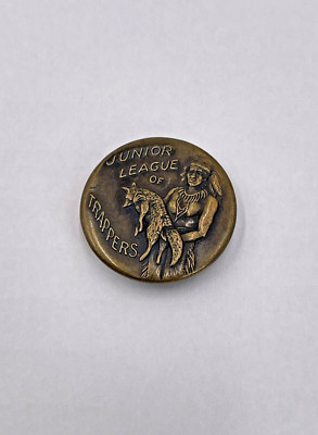 Junior League Of Trappers Vintage Pinback Button Vintage 1930’ Pin Back ...