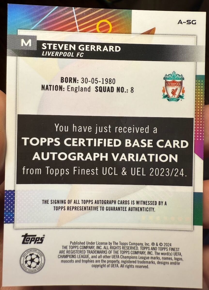 2023-24 Topps Finest UEFA Club Competitions - Autographs 2023-24 Topps Finest UEFA Club Competitions - Autographs