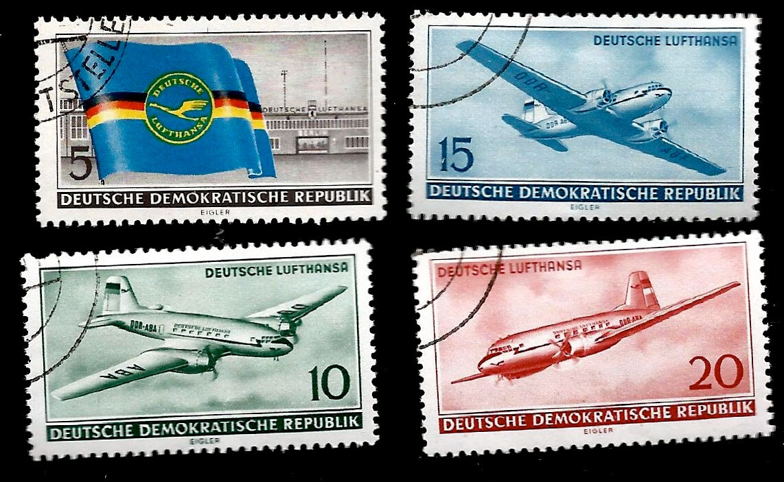 East German Lufthansa Russian Occupied East Germany DDR Air Planes ...