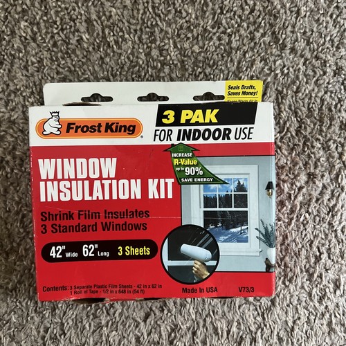 Frost King Window Winterizing Insulation Shrink Kit 42in x 62in | eBay