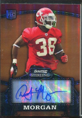 2008 Topps Bowman Sterling Autograph DaJuan Morgan #127 KC Chiefs RC ...