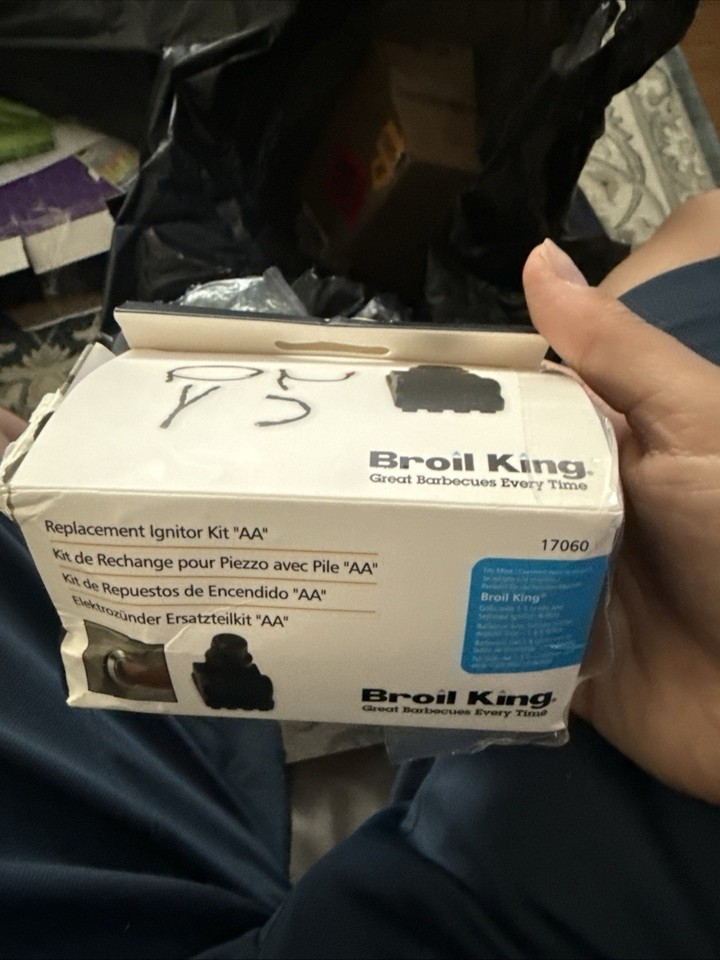 Broil King Grill Ignitor Replacement Kit Plastic Stainless Button AA ...